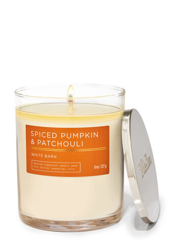 Buy Spiced Pumpkin & Patchouli 招牌單芯蠟燭 Online | Bath & Body Works Hong Kong